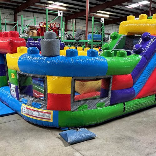 Building Blocks Inflatable Wet/Dry Playland | Cincinnati A-1 Amusement ...