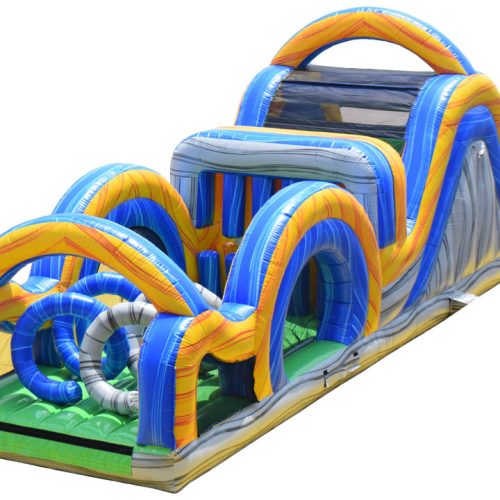 Crazy Climb, Slide & Splash Inflatable Wet Obstacle Course – 52 ...