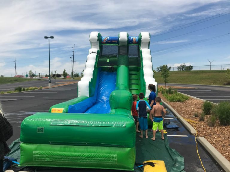 15' Emerald Inflatable Water Slide - Wet or Dry Slide Rental ...