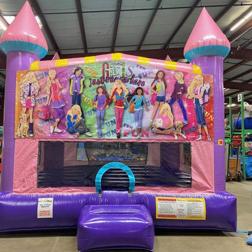Girls Fun Dazzling Castle – Bounce House | Cincinnati A-1 Amusement ...