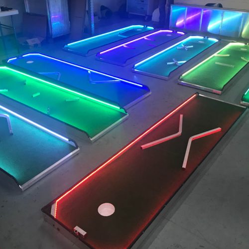 LED GLOW Portable Mini Golf - 9 Hole | Cincinnati A-1 Amusement Party ...