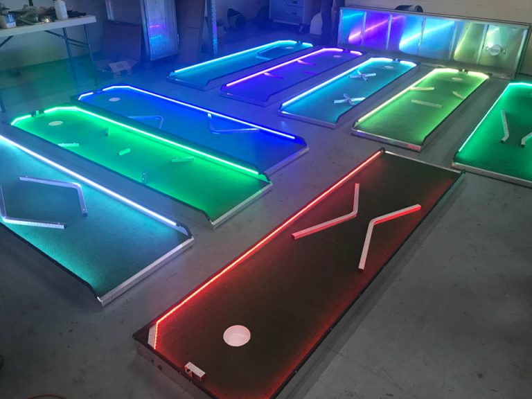 LED GLOW Portable Mini Golf - 9 Hole | Cincinnati A-1 Amusement Party ...