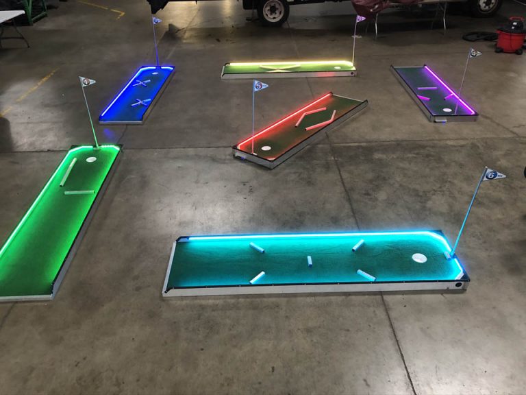 LED GLOW Portable Mini Golf - 6 Hole Rental | Cincinnati A-1 Amusement ...