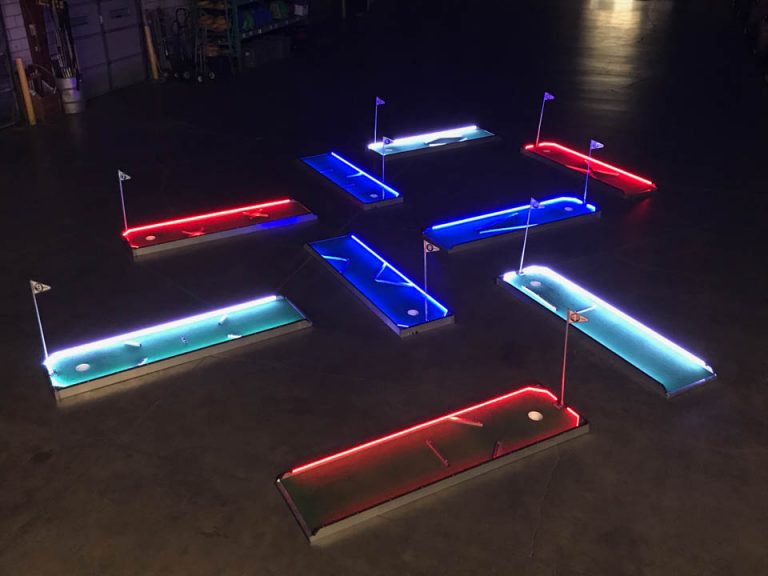 LED GLOW Portable Mini Golf - 9 Hole | Cincinnati A-1 Amusement Party ...