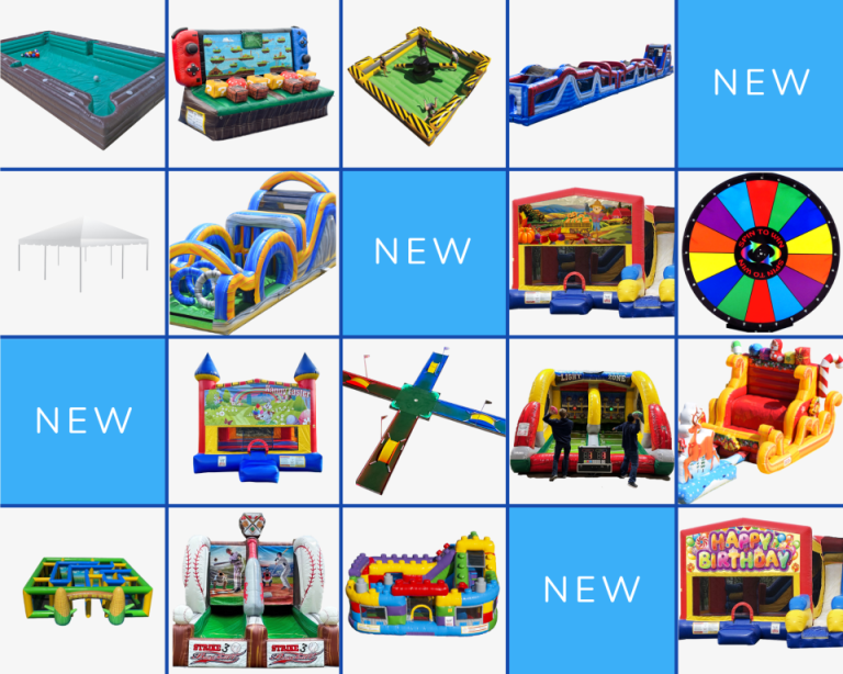 New for 2024 collage | Cincinnati A-1 Amusement Party Rentals ...
