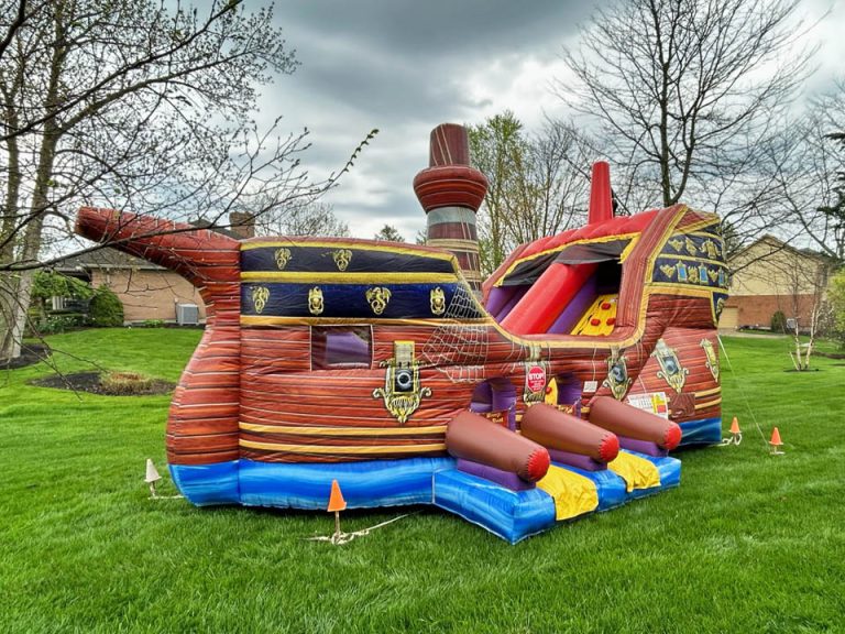 Pirate Ship 3 in 1 Inflatable Bounce and Slide Combo Rental ...