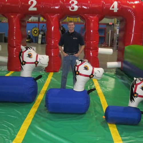 Pony Downs - Inflatable Horse Race Track Rental for Pony Hops ...