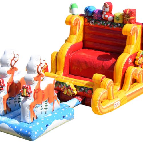 Santa Sleigh & Reindeer Photo Op | Cincinnati A-1 Amusement Party ...