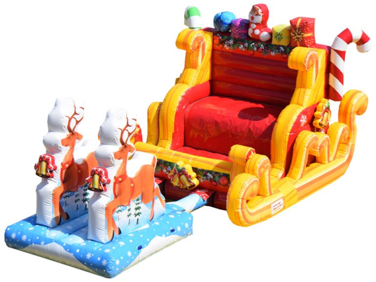 Santa Sleigh & Reindeer Photo Op | Cincinnati A-1 Amusement Party ...
