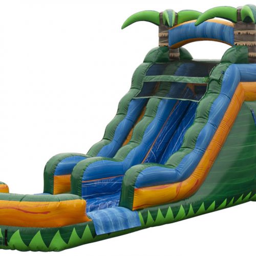 15' Tropical Rush Inflatable Water Slide - Wet or Dry Slide Rental ...