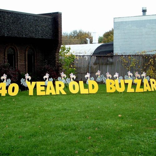 Yard Card Lawn Greeting - Ole' Buzzard Birthday | Cincinnati A-1 ...